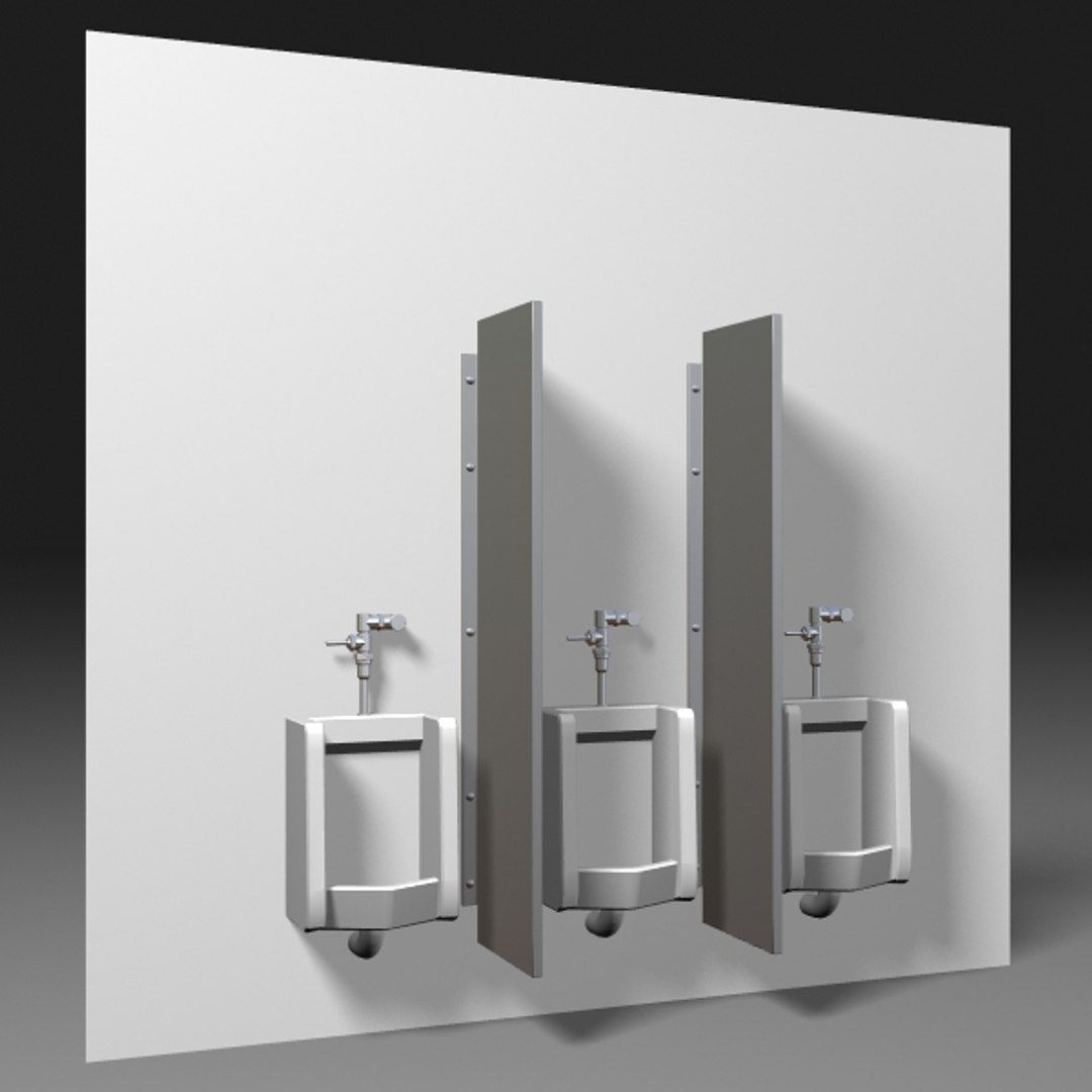 3d Urinals Model