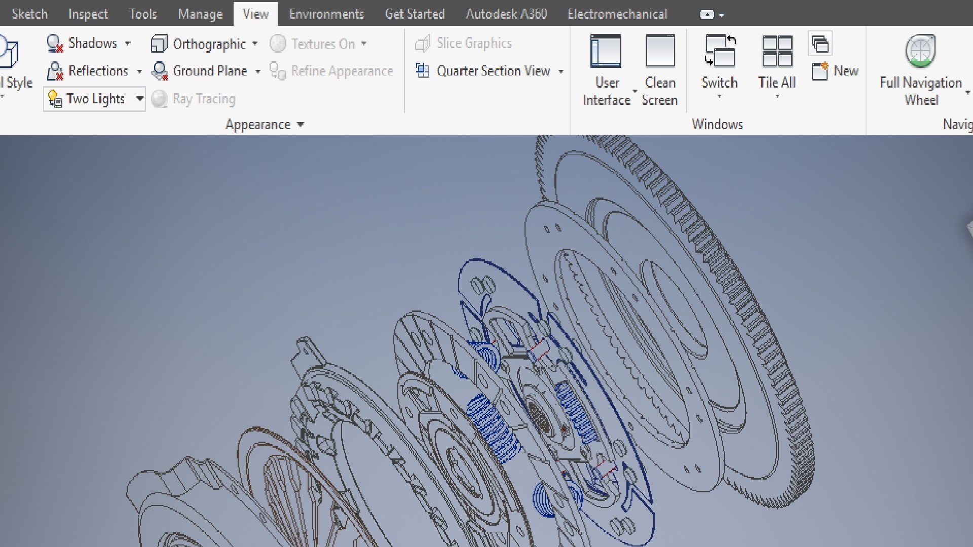 3D Model Engine Flywheel And Manual Clutch Assembly - TurboSquid 1806666