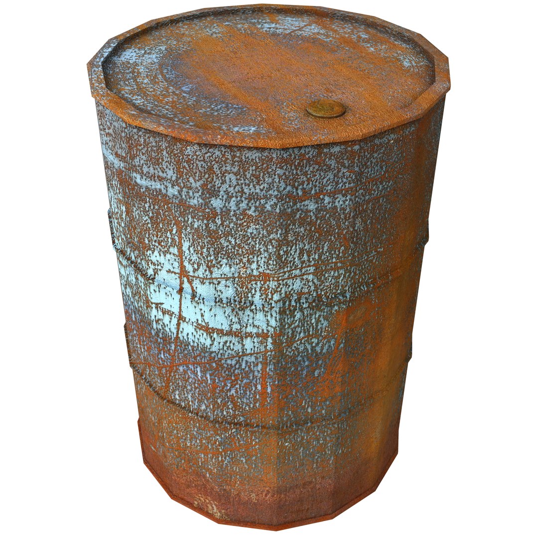 Old Rusty Barrel 3d Max