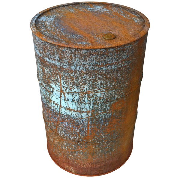 old rusty barrel 3d max