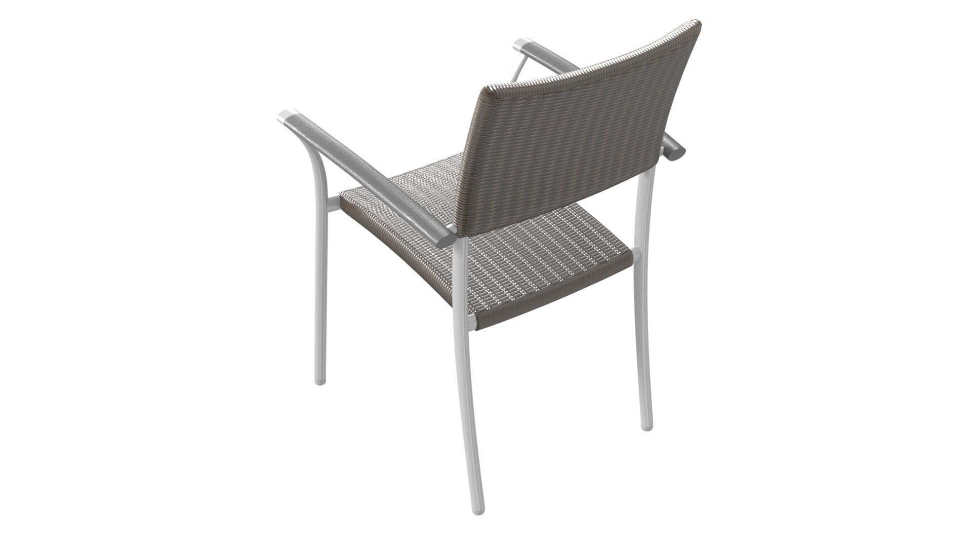 3D Ratana NEW ROMA STACKING ARM CHAIR ALUMINIUM ARMREST - TurboSquid ...