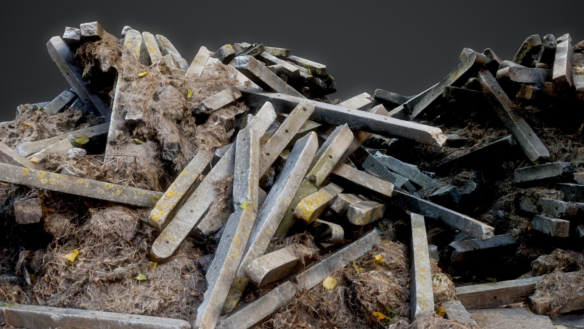 3D Rubble Scene Model - TurboSquid 1451592