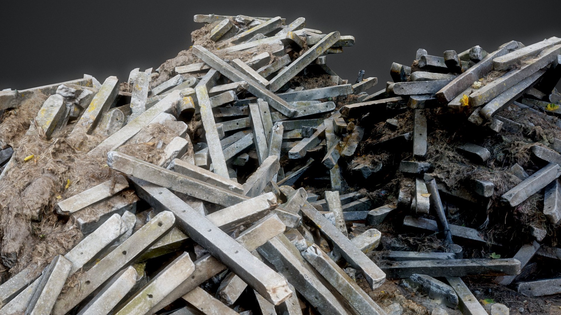 3D Rubble Scene Model - TurboSquid 1451592