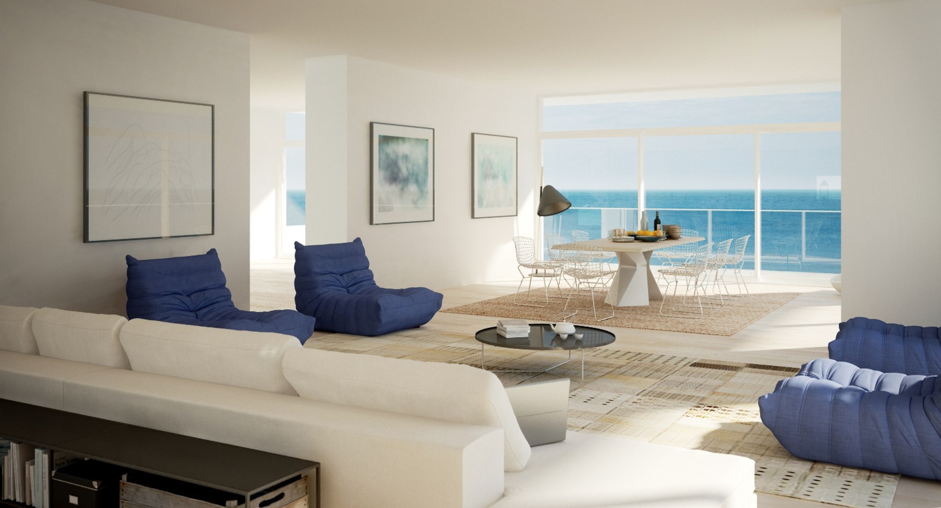 Living Room Seaview Obj