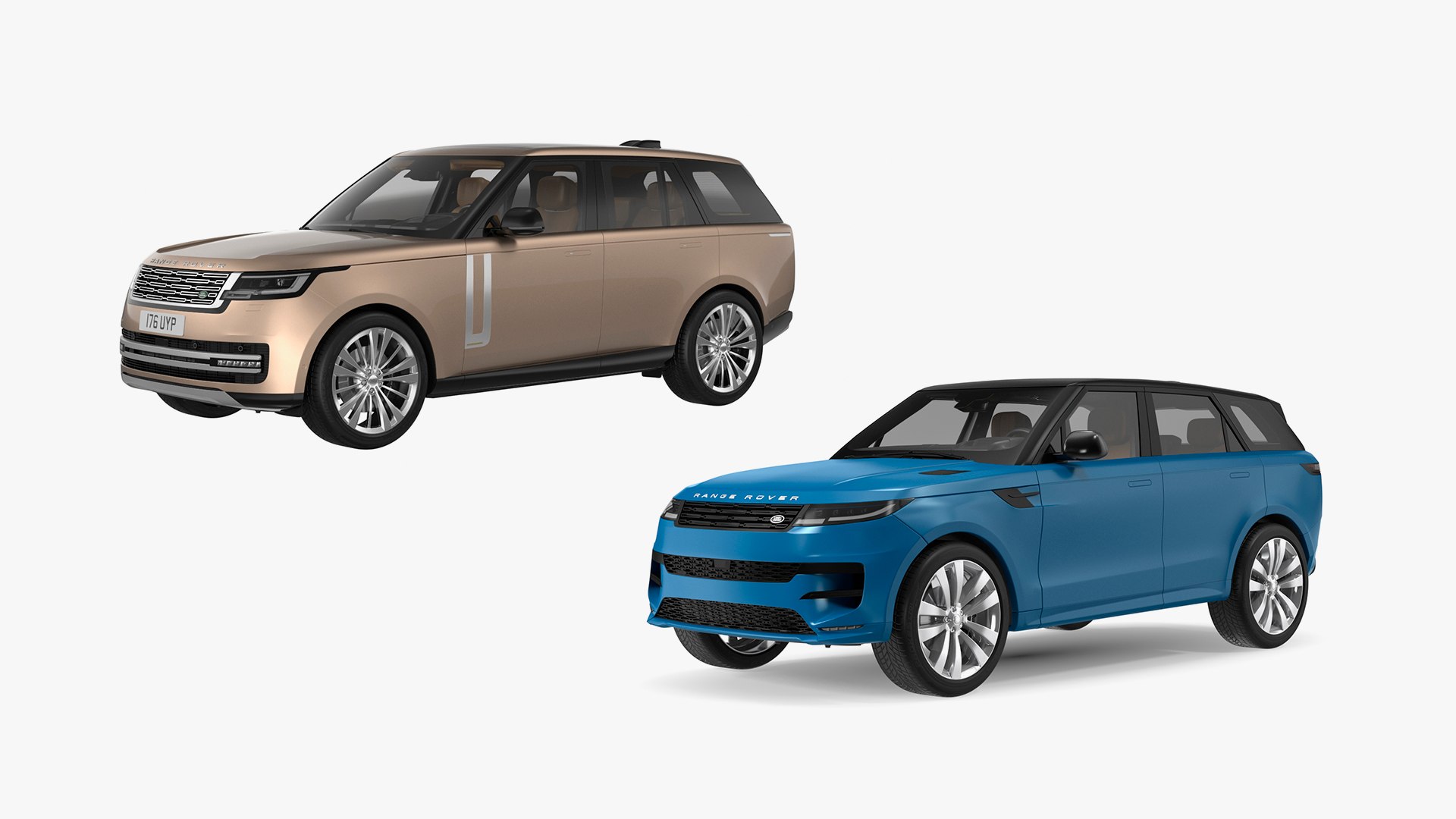 3D Model Range Rover Landrovers Collection - TurboSquid 2127088