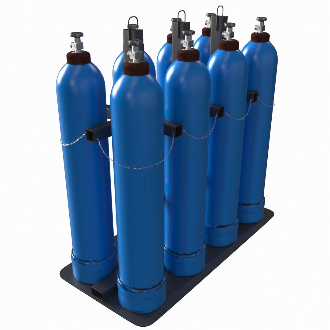 3D Oxygen Cylinder Model - TurboSquid 1426343