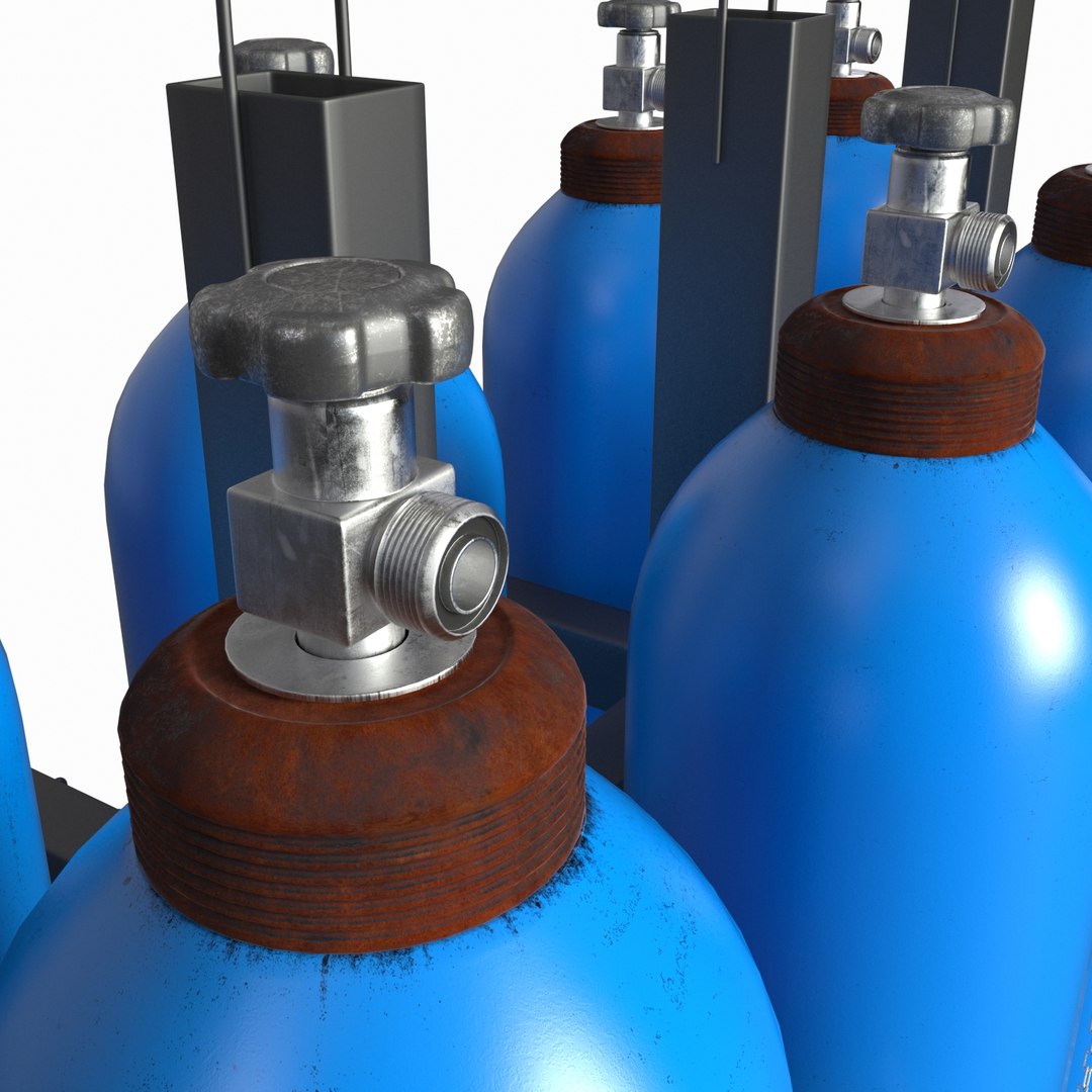 3D Oxygen Cylinder Model - TurboSquid 1426343