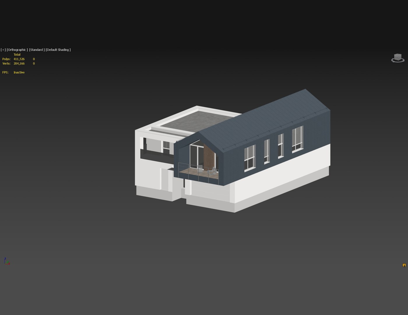 3D Family House 27 - Created With Fully Parametric Revit Families Model ...