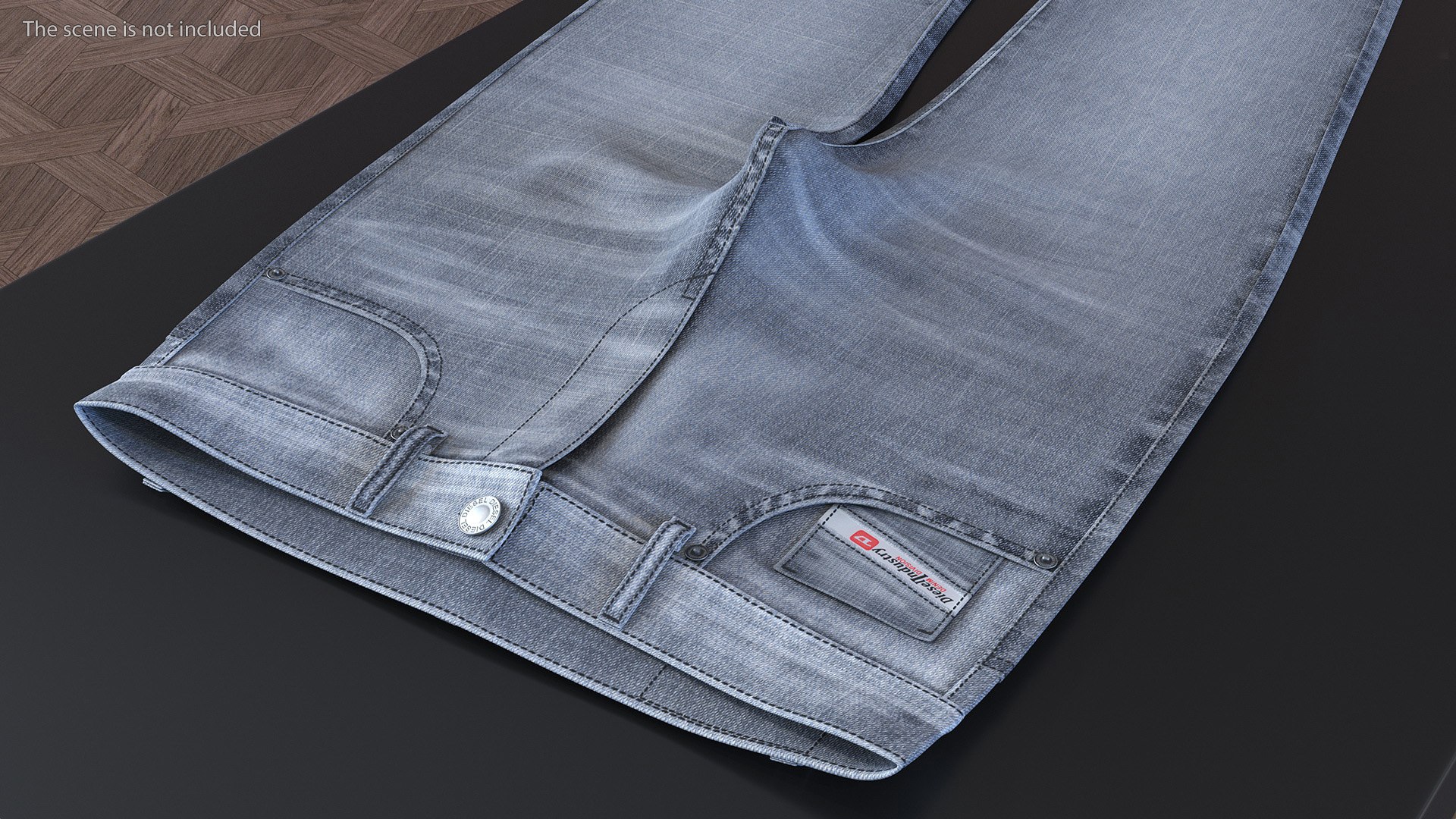 3D Denim Jeans Diesel for Men Gray model - TurboSquid 2073117