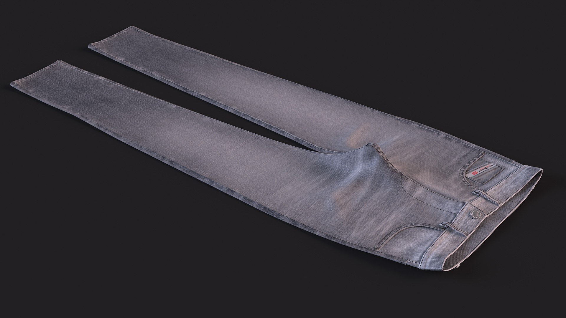 3D Denim Jeans Diesel for Men Gray model - TurboSquid 2073117