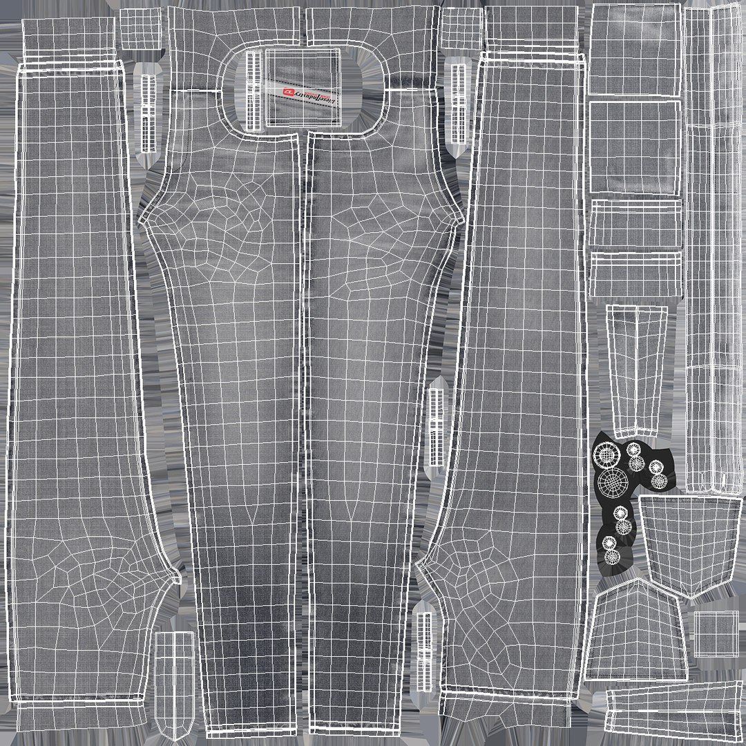 3D Denim Jeans Diesel for Men Gray model - TurboSquid 2073117