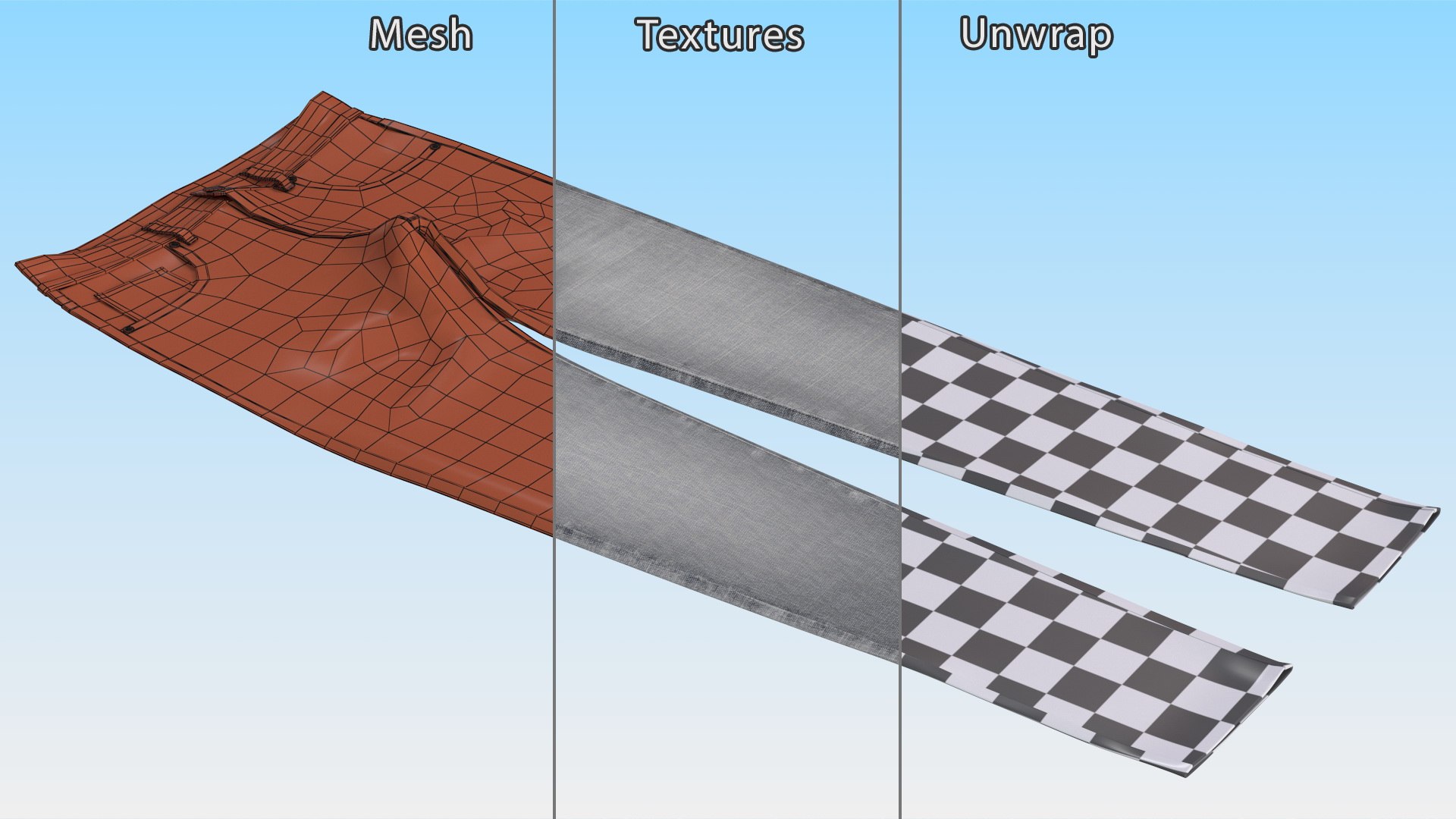 3D Denim Jeans Diesel for Men Gray model - TurboSquid 2073117