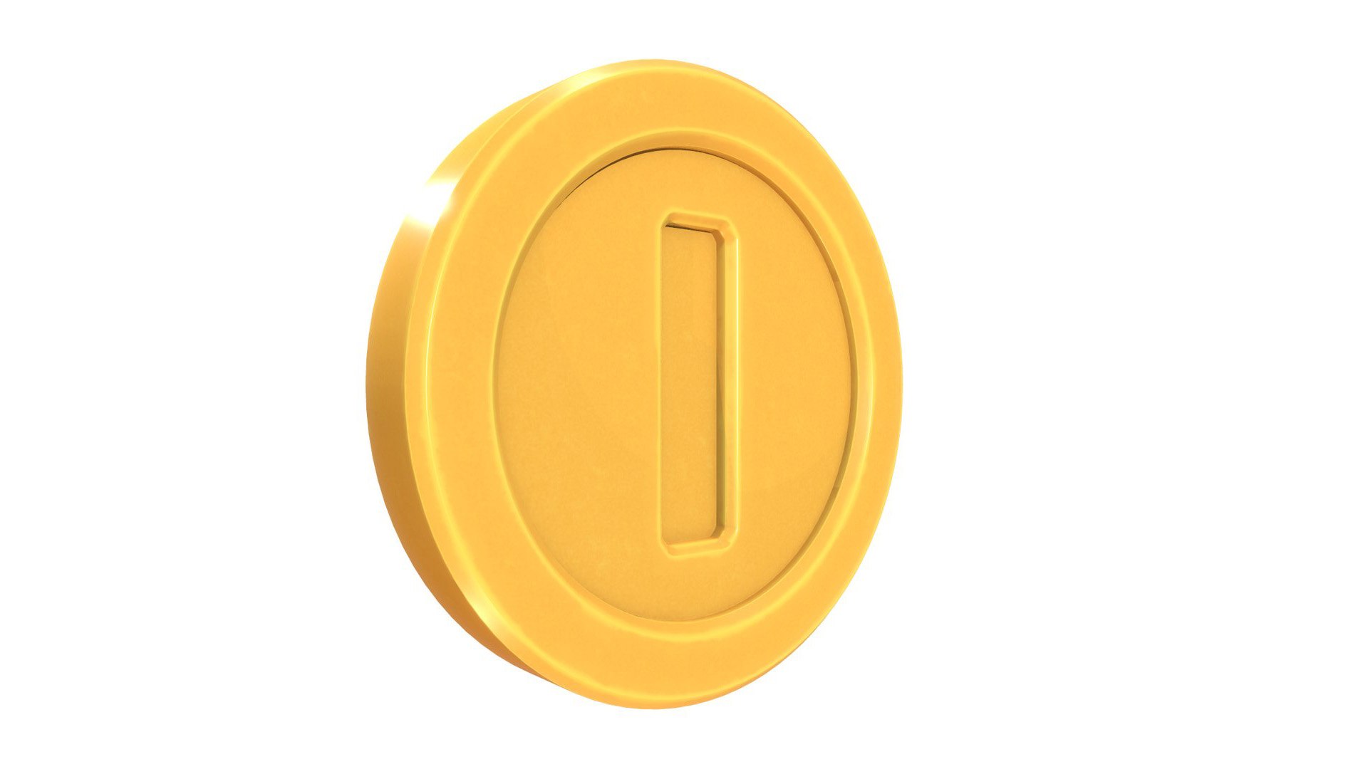 Gold Coin Super Mario Animated 3D Model - TurboSquid 2179830