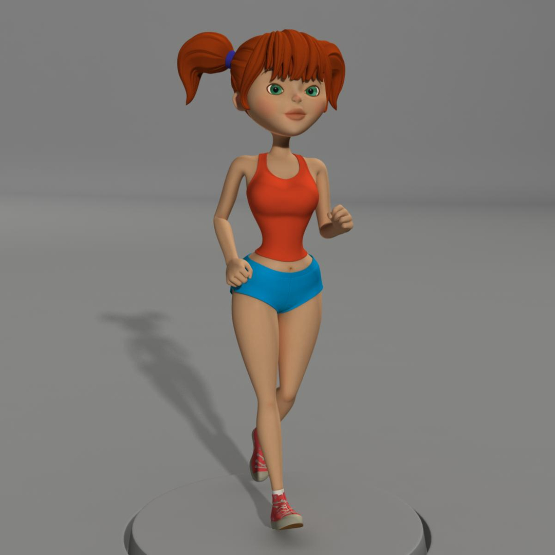 Abbie V1 0 Character Rig 3d Model