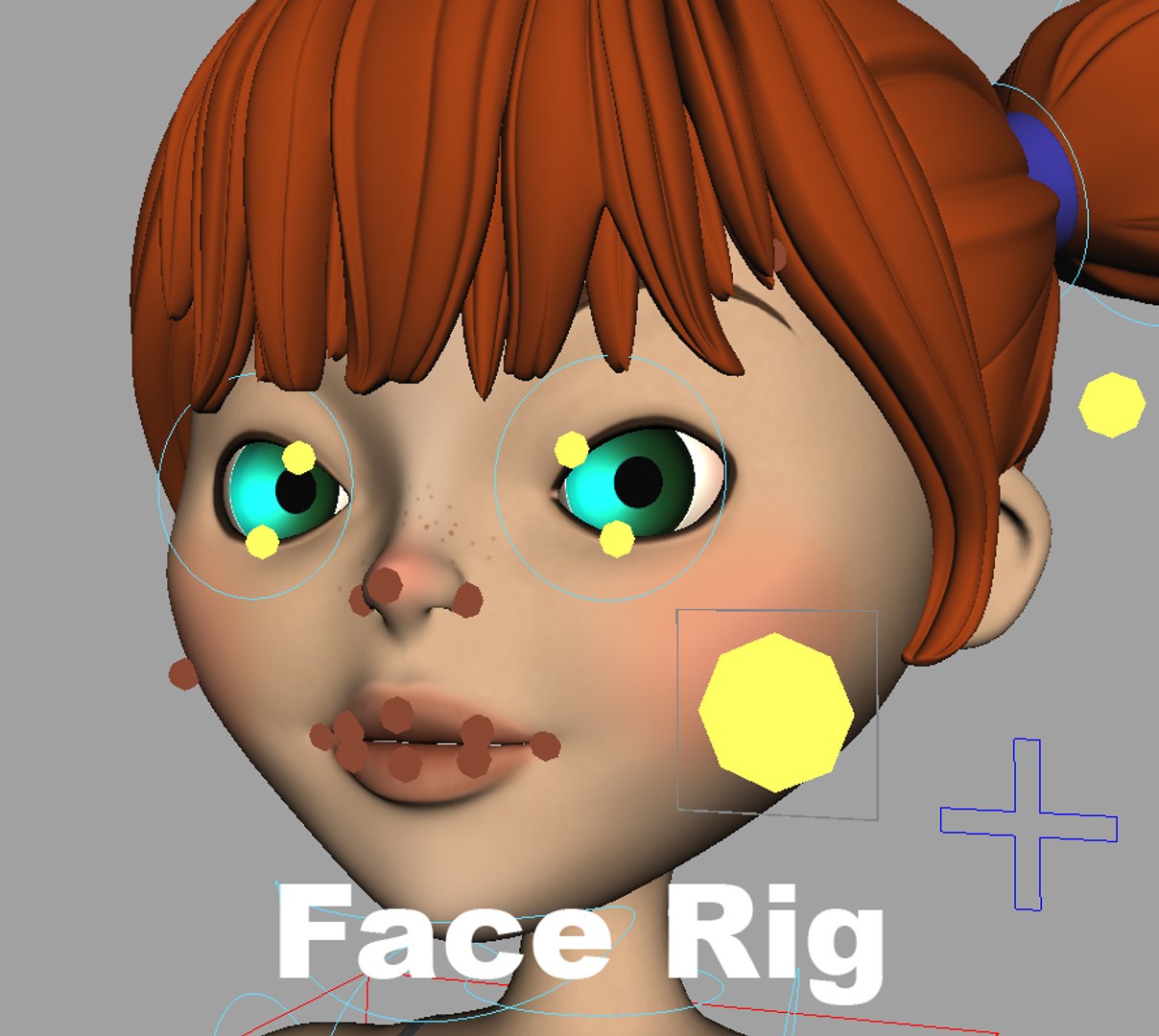 Abbie V1 0 Character Rig 3d Model