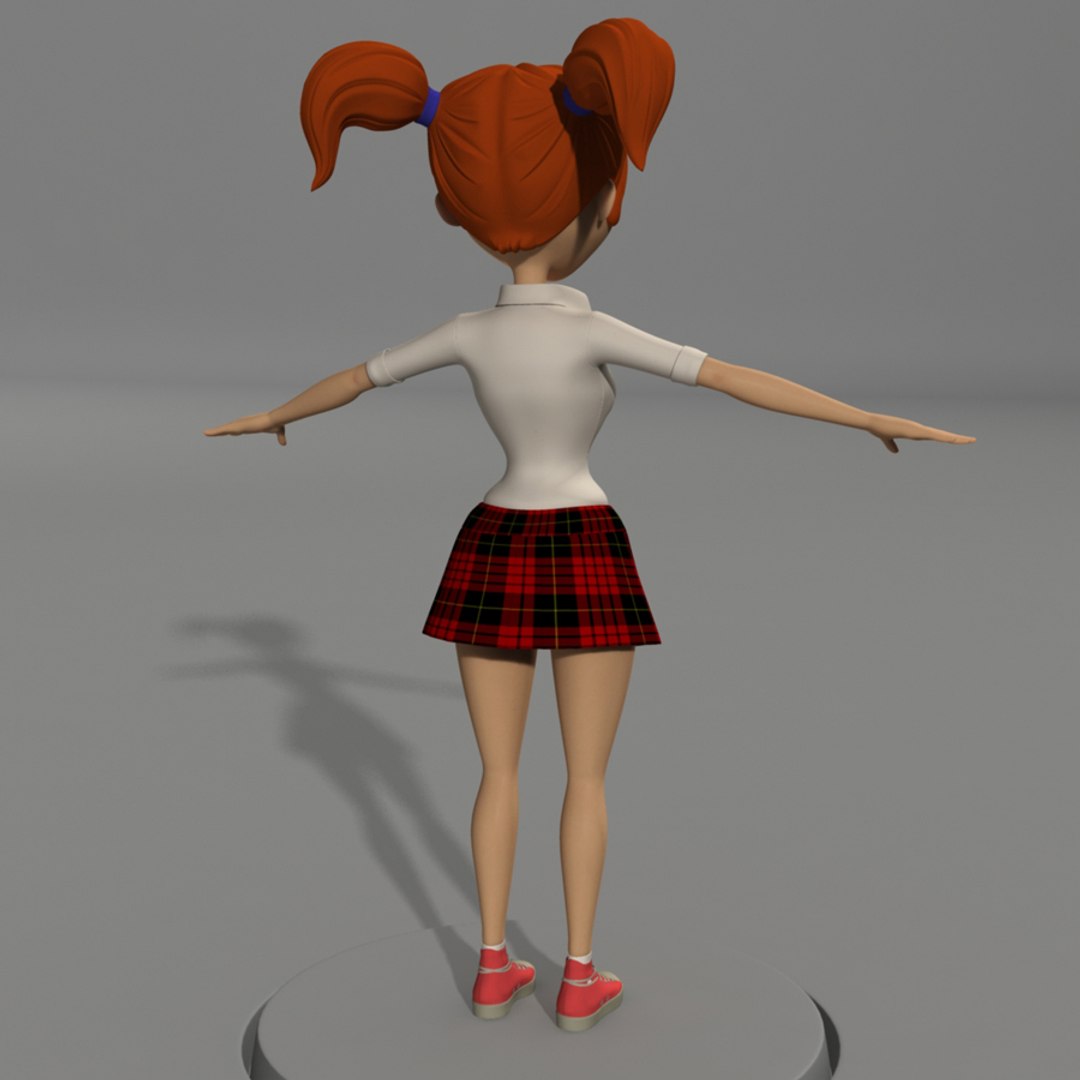 Abbie V1 0 Character Rig 3d Model