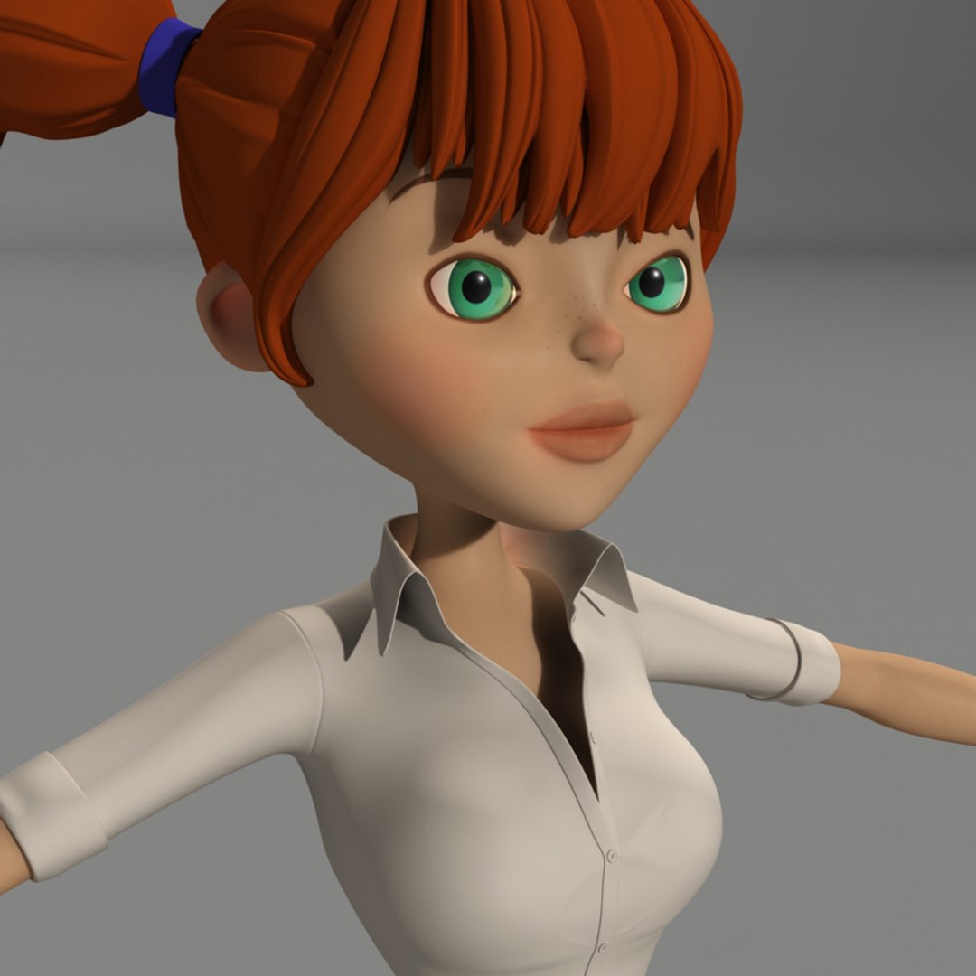 Abbie V1 0 Character Rig 3d Model