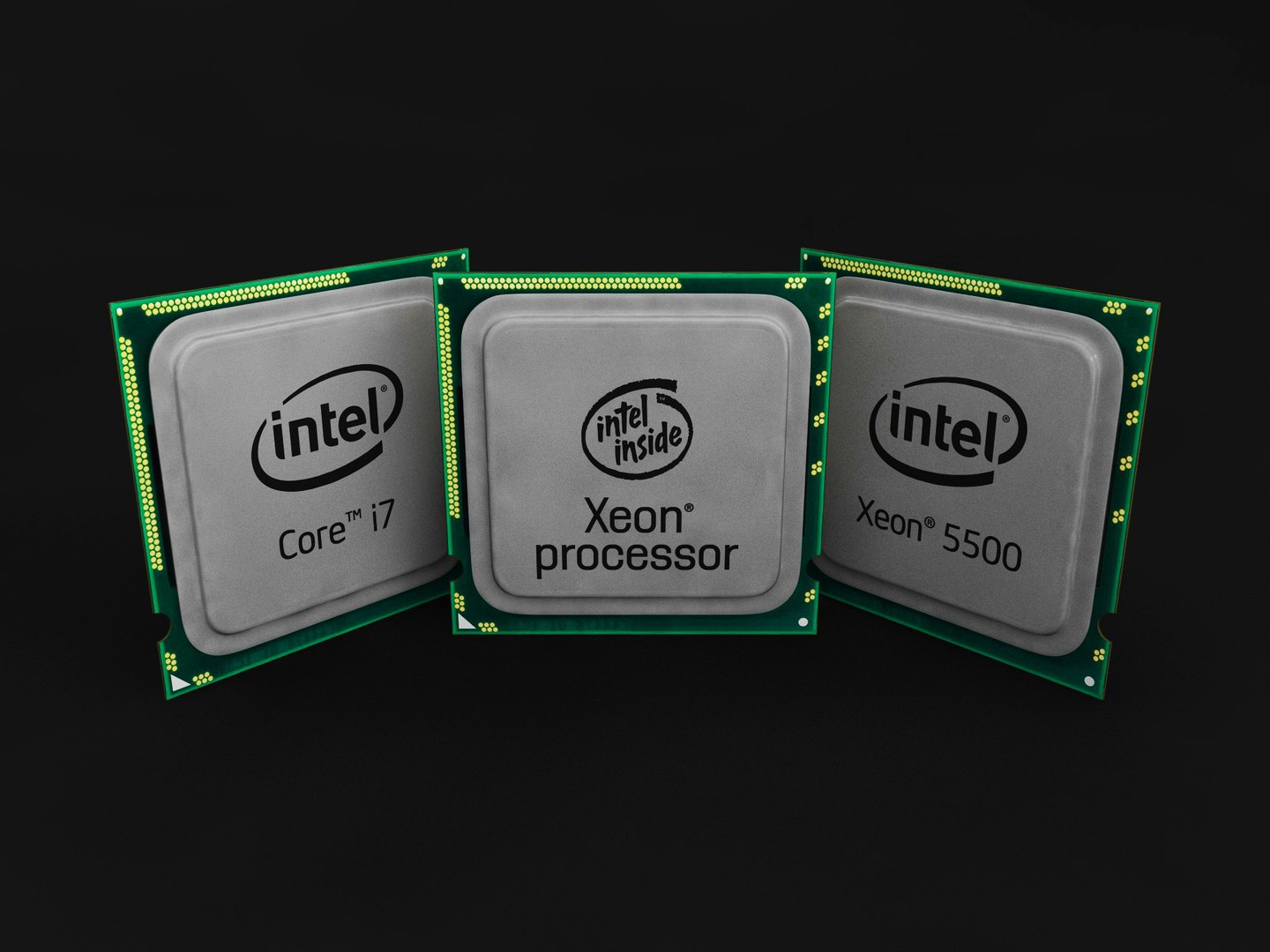 3d Model Of Intel Processors