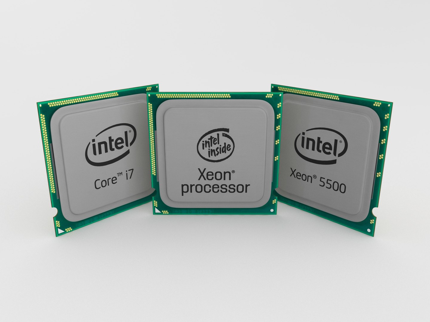 3d Model Of Intel Processors