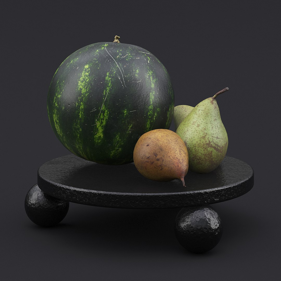 3D Fruit Plate I - TurboSquid 2110549