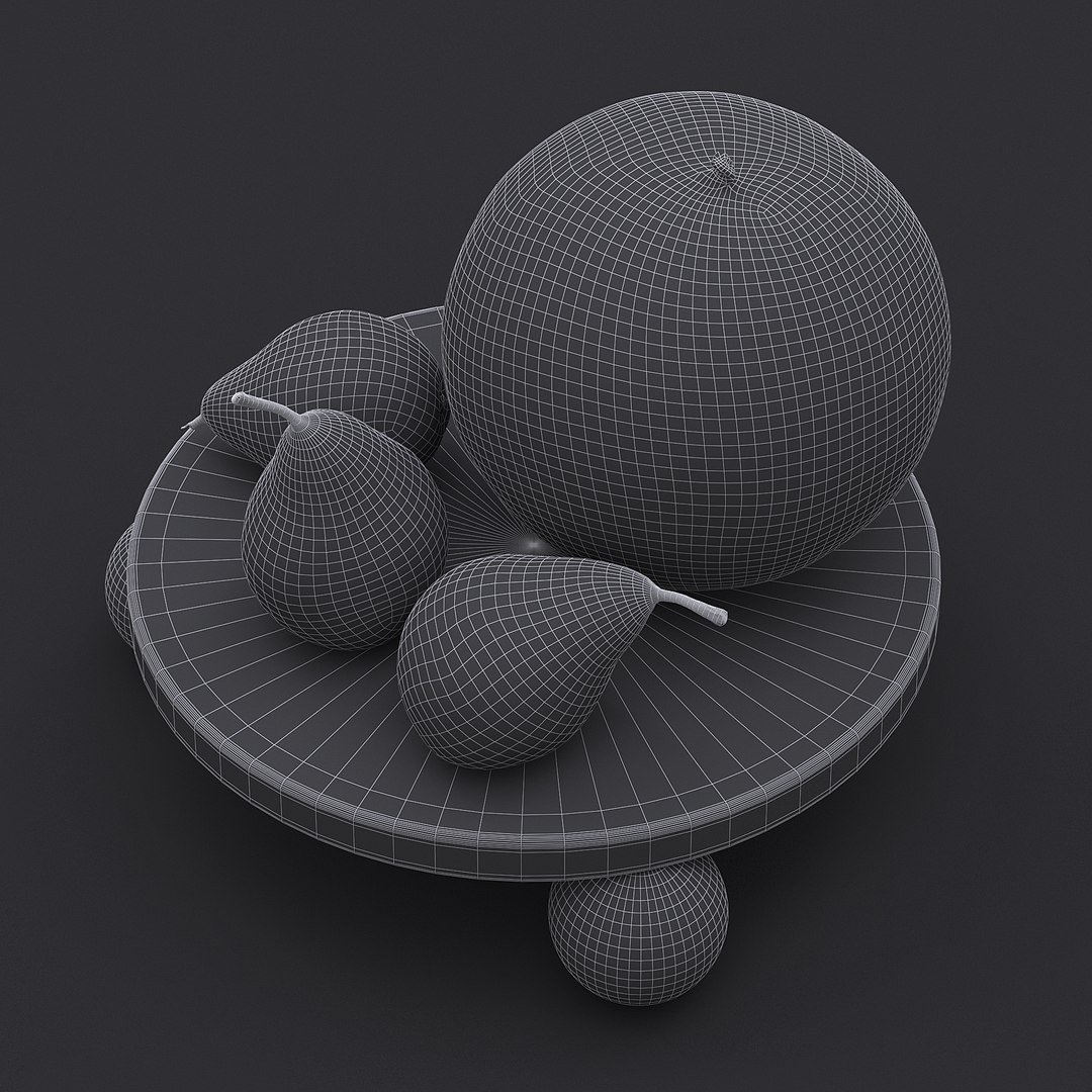 3D Fruit Plate I - TurboSquid 2110549