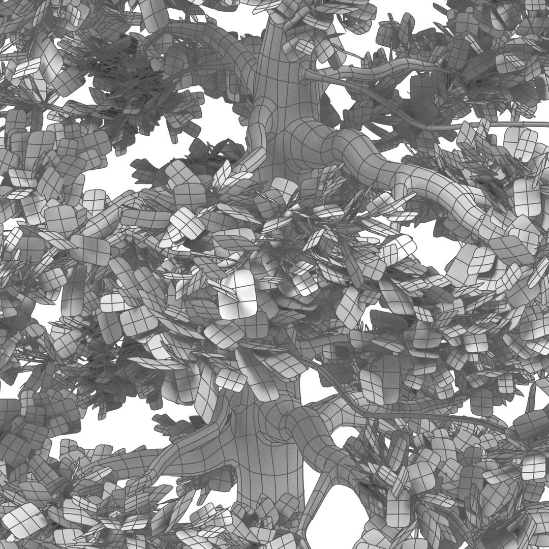 3d Model Big Oak Tree