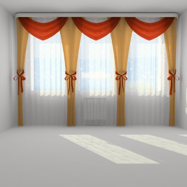 3d model curtain 1