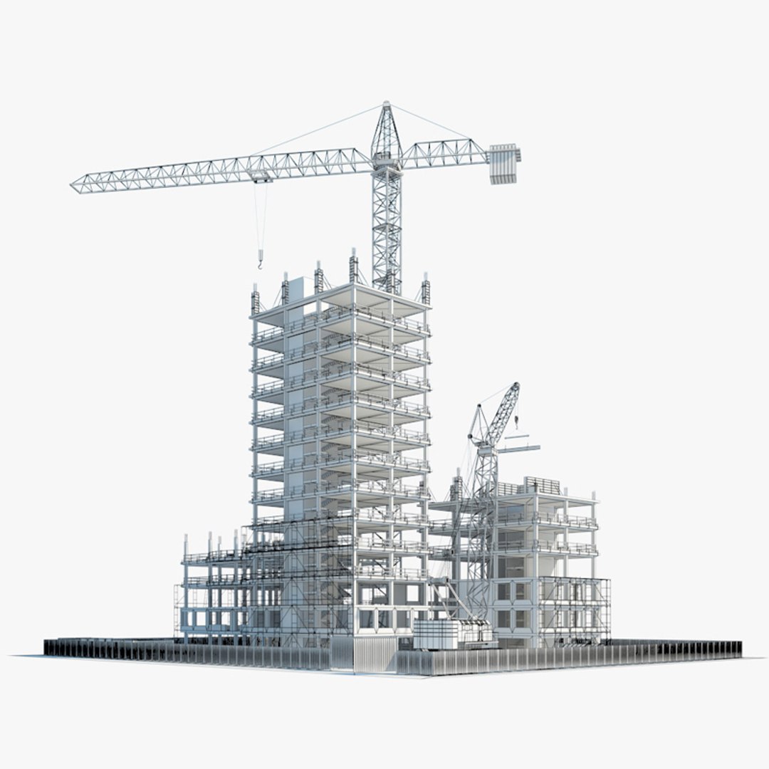 Building Construction site 3D model - TurboSquid 1733694