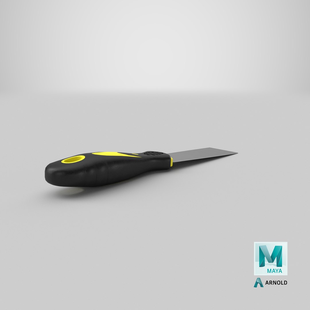 3D Paint Scraper 01 Clean And Dirty - TurboSquid 2098342