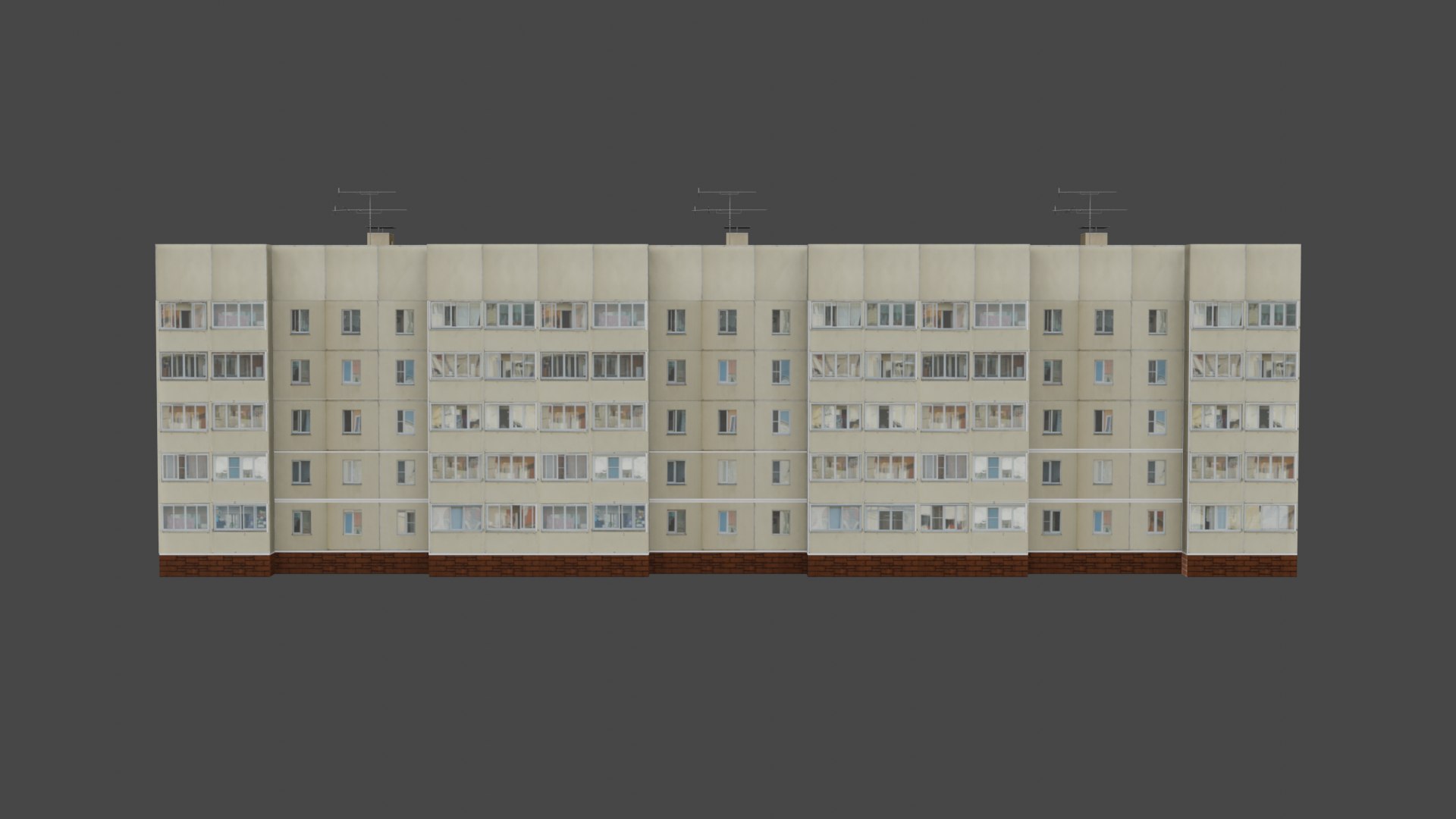 Free 3D Russian Panel House 121 Serie - TurboSquid 2122883