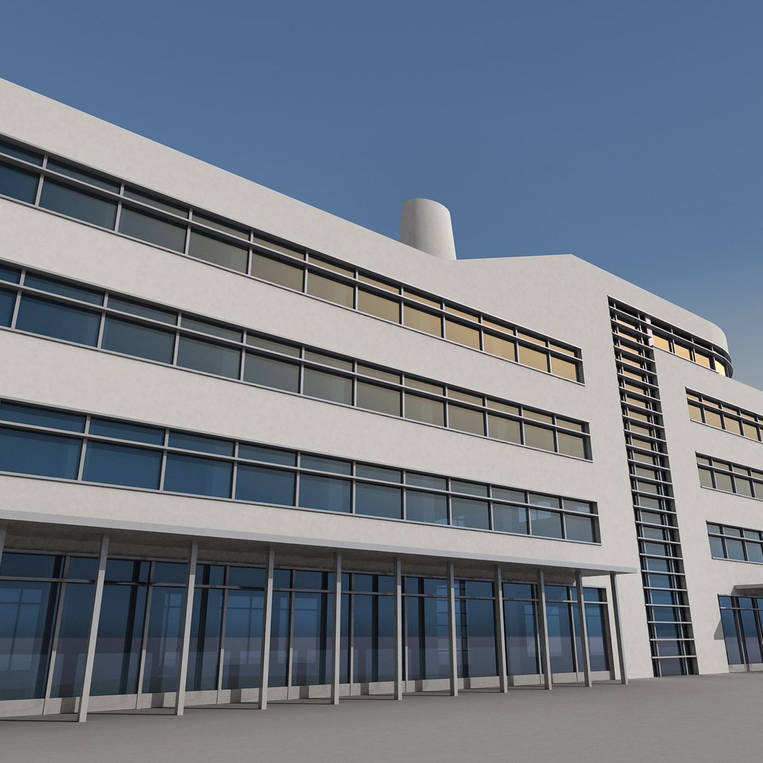 3d model of modern building