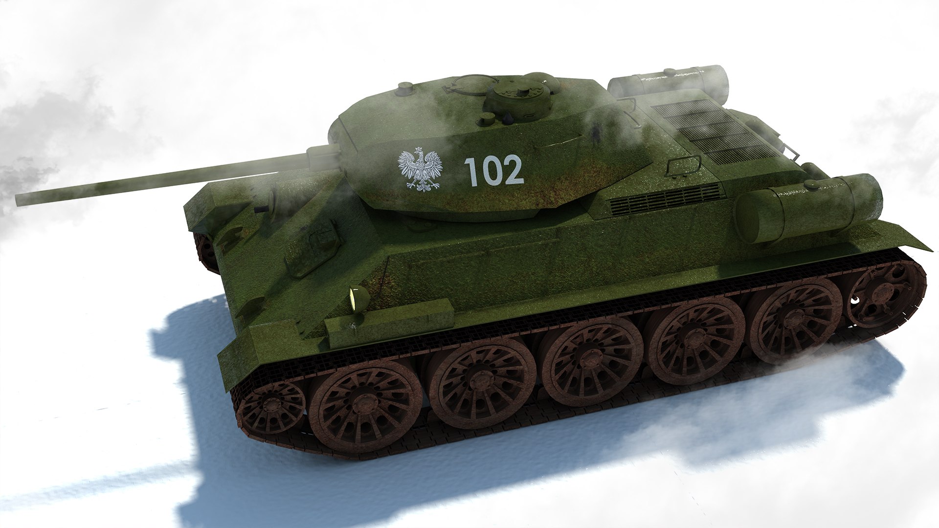3d Model T-34 Russian Medium Tank