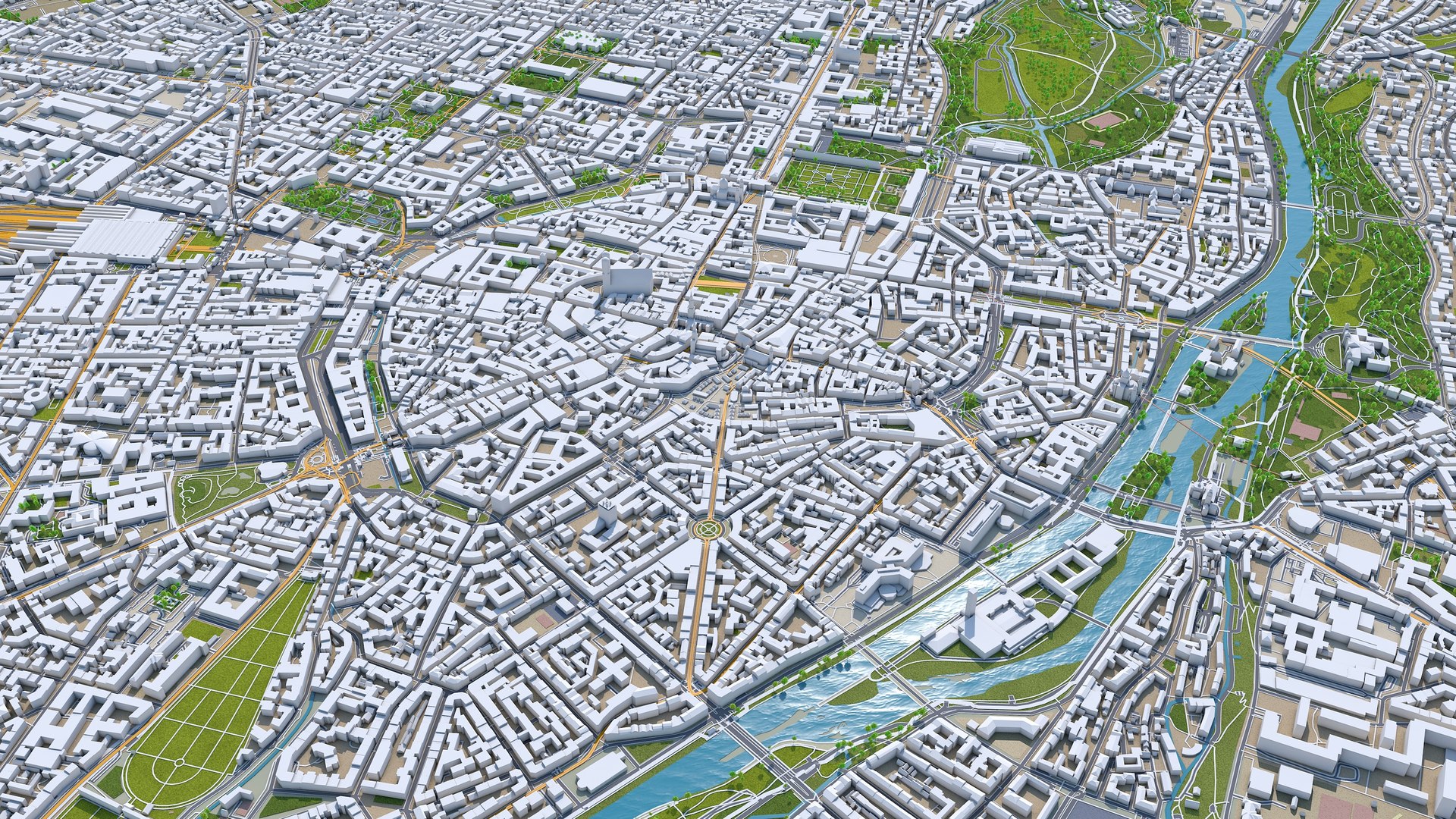 City Area Building Model - TurboSquid 1596489