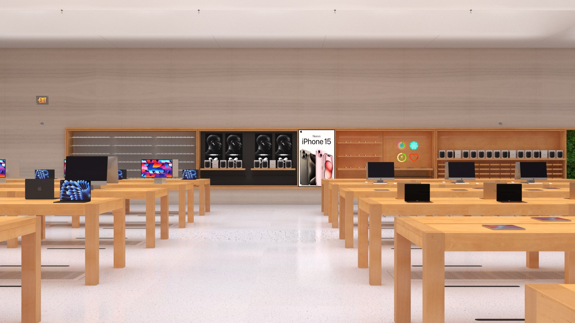 3D Apple Store With Assorted Goods - TurboSquid 2287243