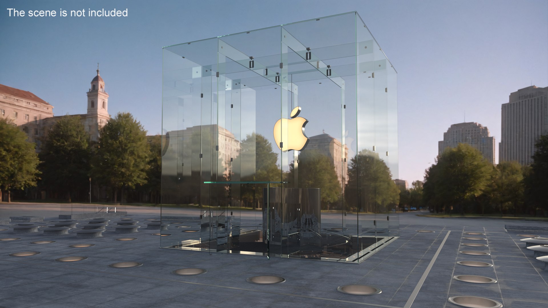 3D Apple Store With Assorted Goods - TurboSquid 2287243
