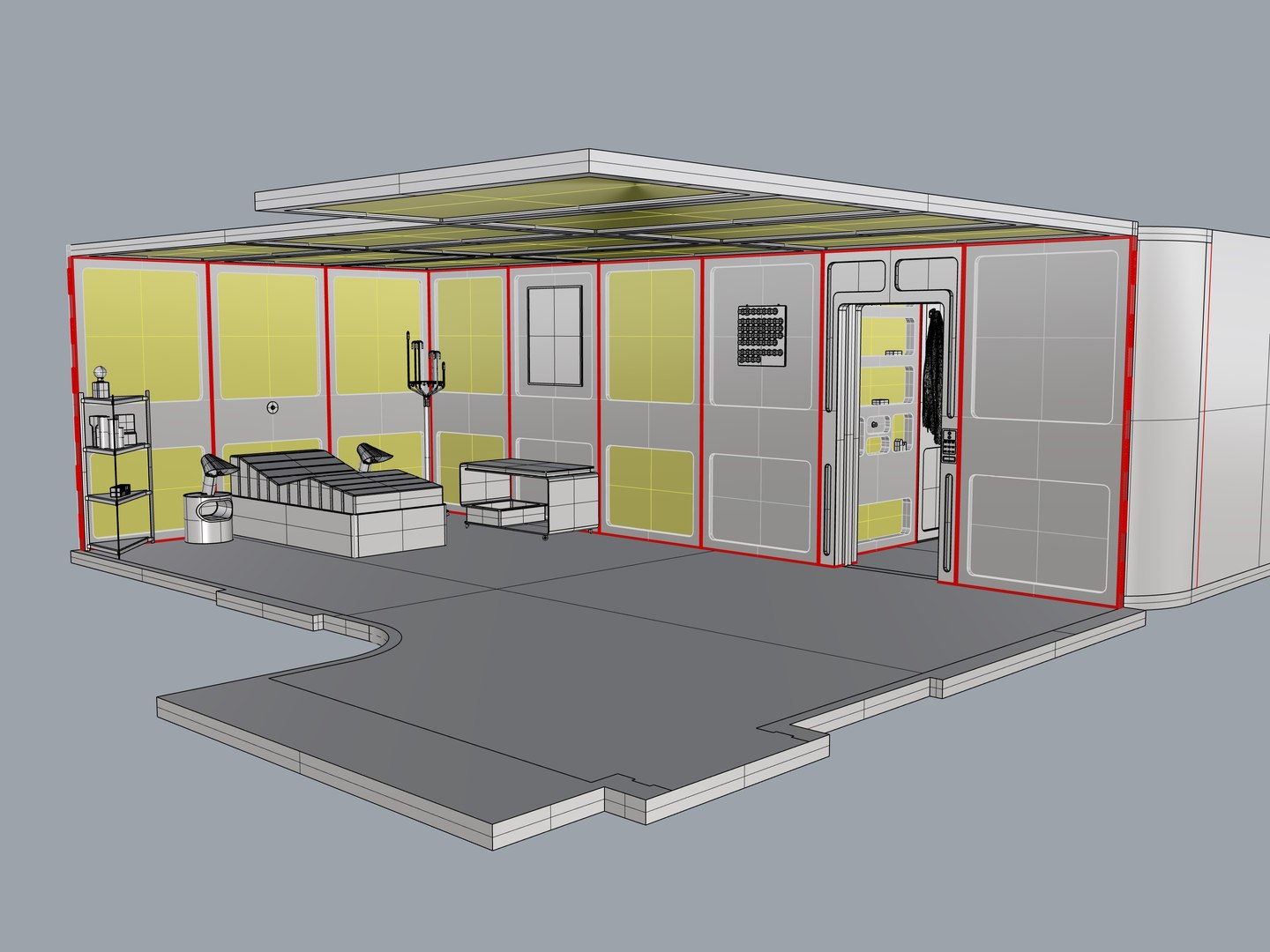 3D Alpha Moonbase Crew Quarters Model - TurboSquid 1999508