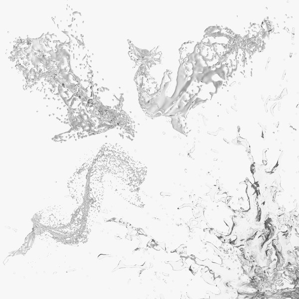 3d water splash