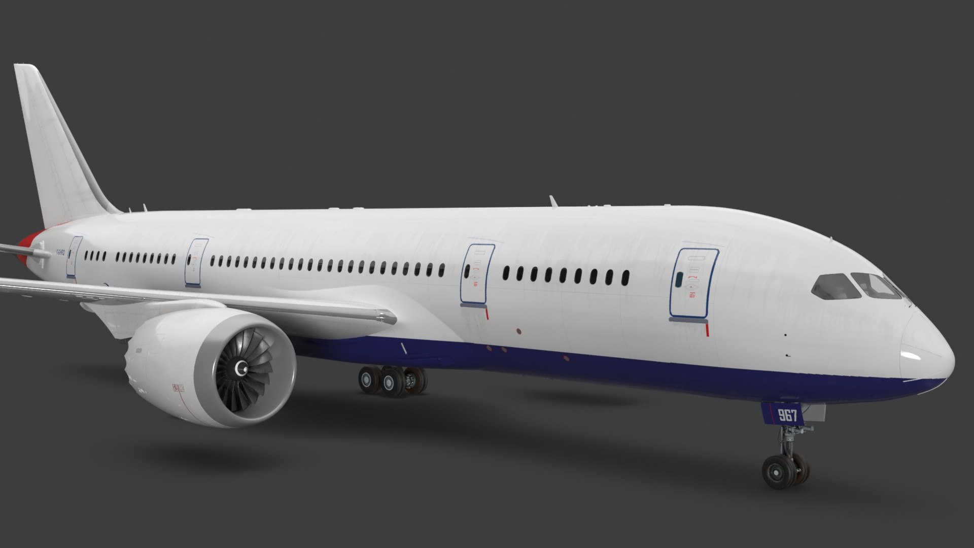 Boeing 787 Dreamliner Aircraft 3D Model - TurboSquid 2313980
