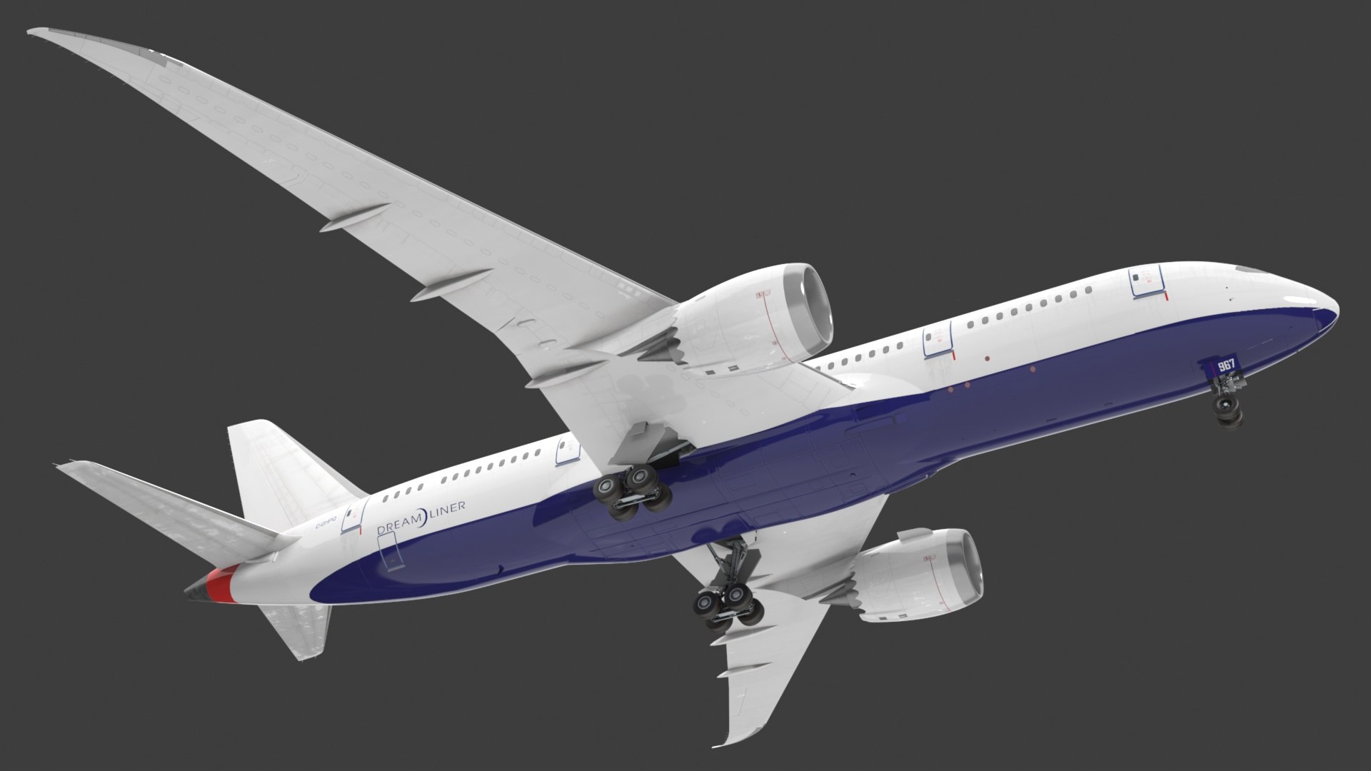 Boeing 787 Dreamliner Aircraft 3D Model - TurboSquid 2313980