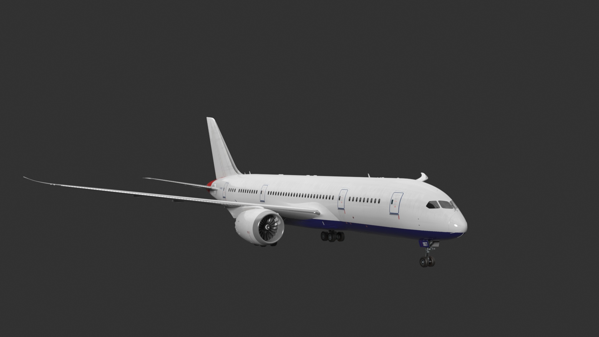 Boeing 787 Dreamliner Aircraft 3D Model - TurboSquid 2313980