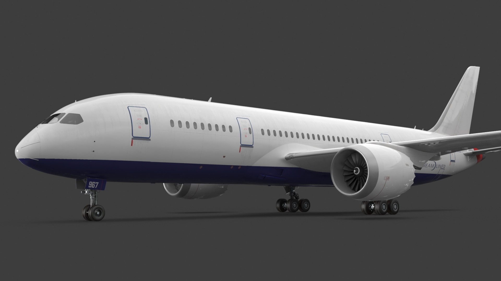 Boeing 787 Dreamliner Aircraft 3D Model - TurboSquid 2313980