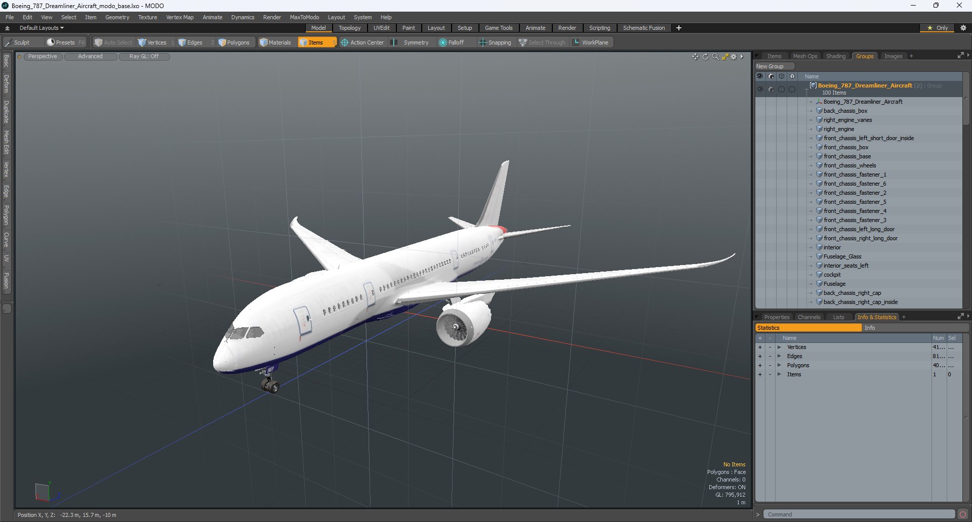 Boeing 787 Dreamliner Aircraft 3D Model - TurboSquid 2313980