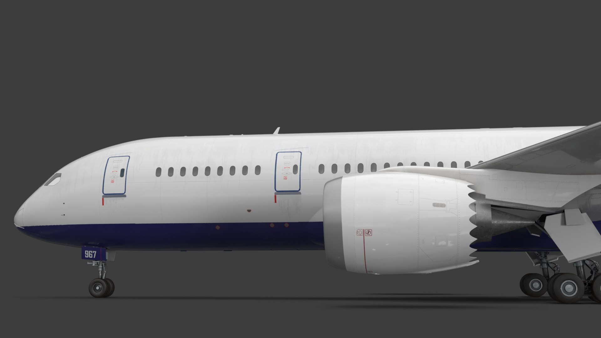Boeing 787 Dreamliner Aircraft 3D Model - TurboSquid 2313980