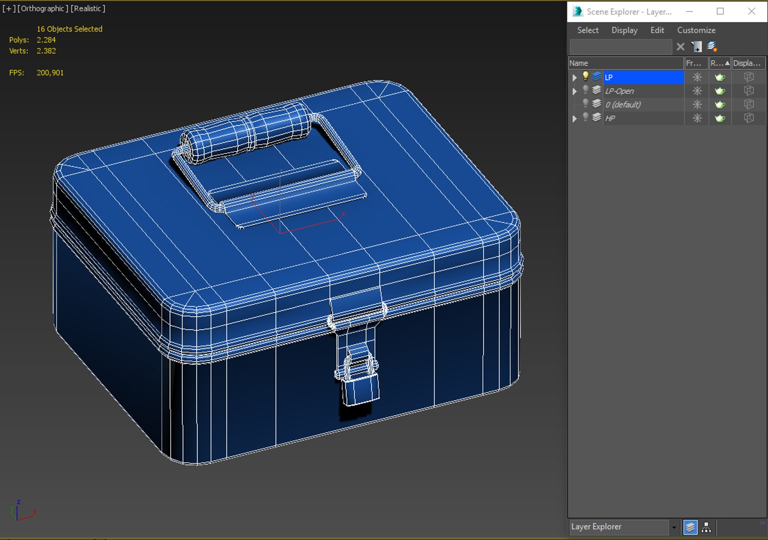 metal box 3d model