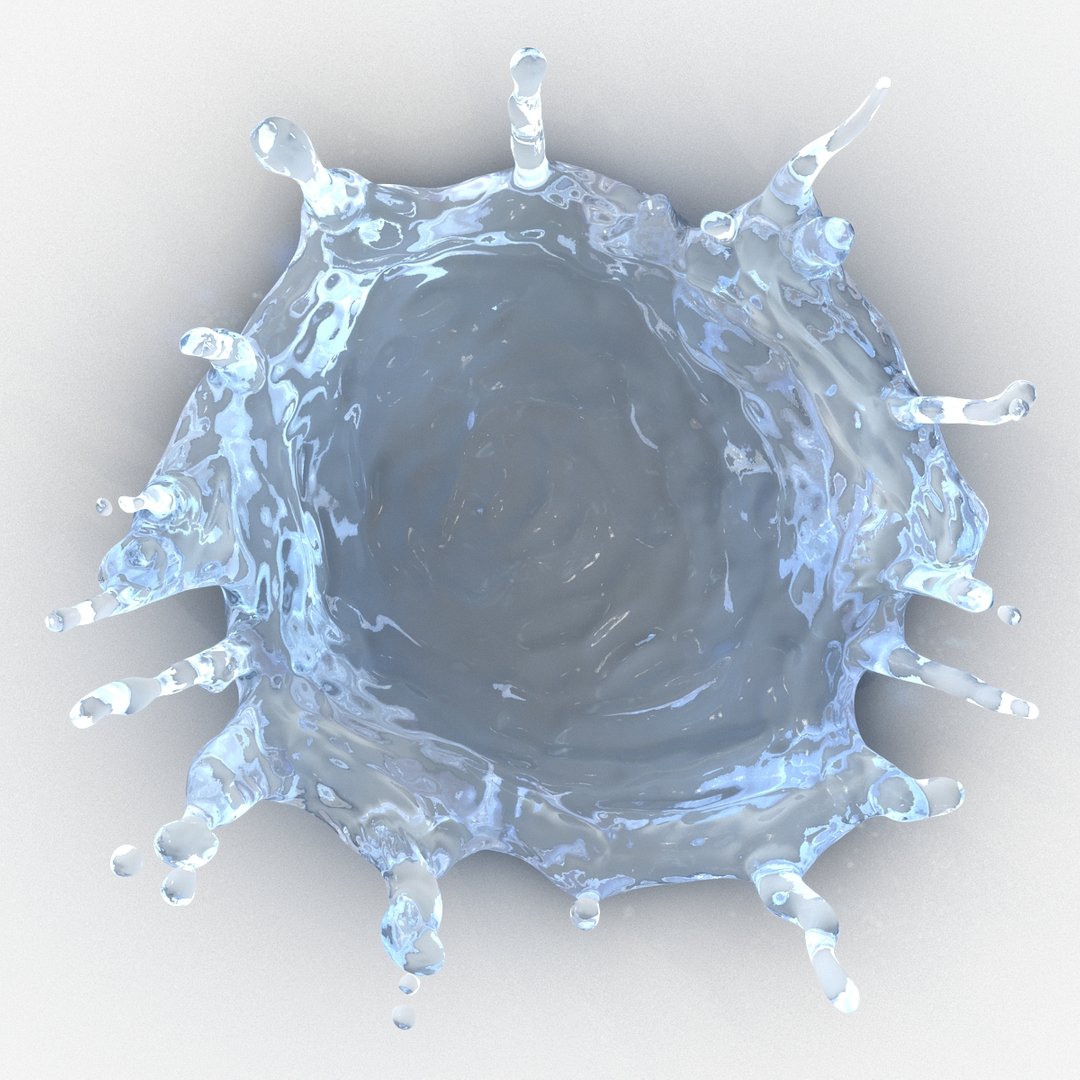 3ds max water splash