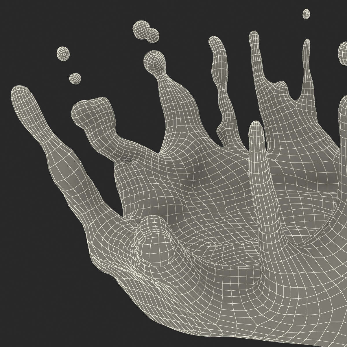 3ds max water splash