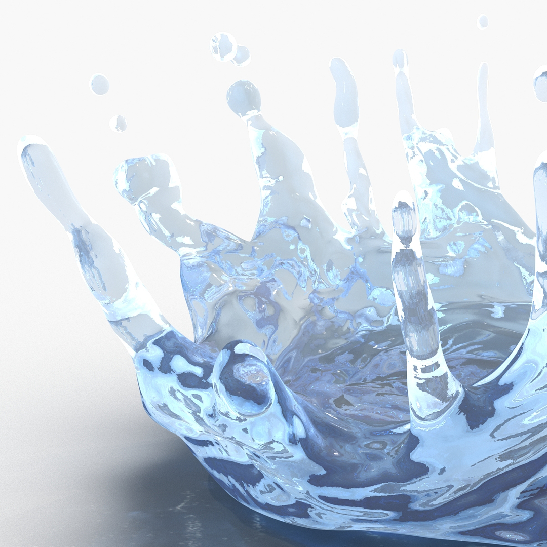 3ds max water splash