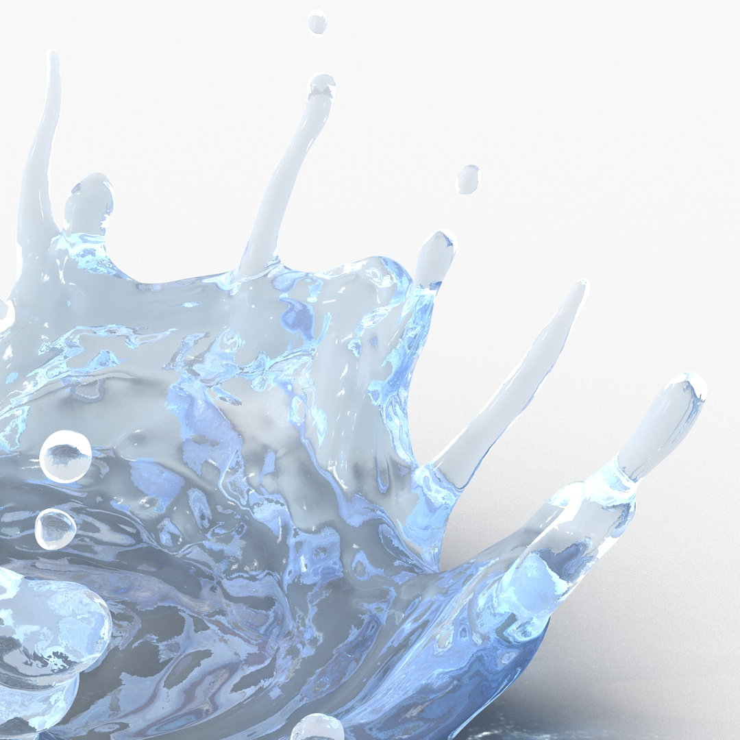 3ds max water splash