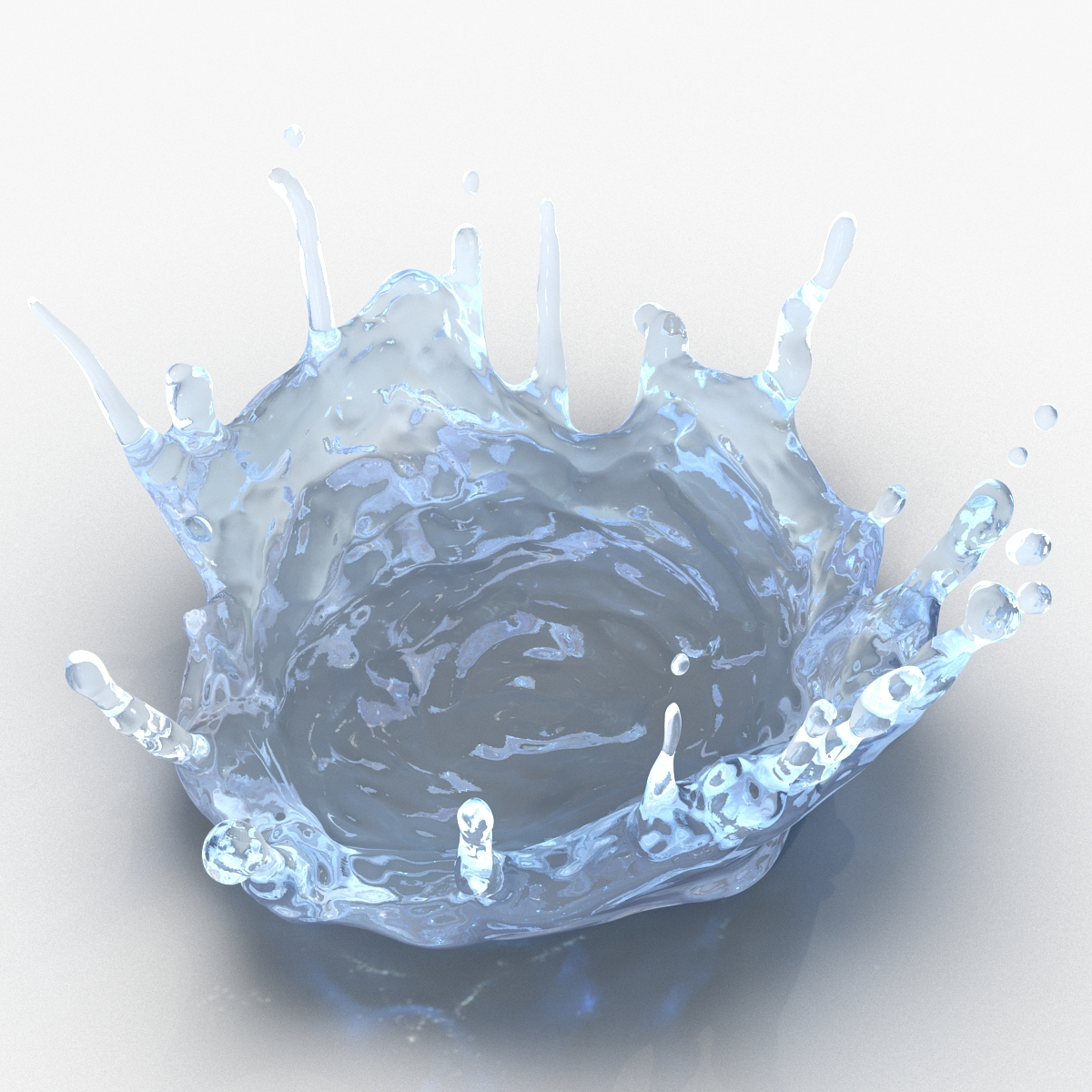 3ds max water splash