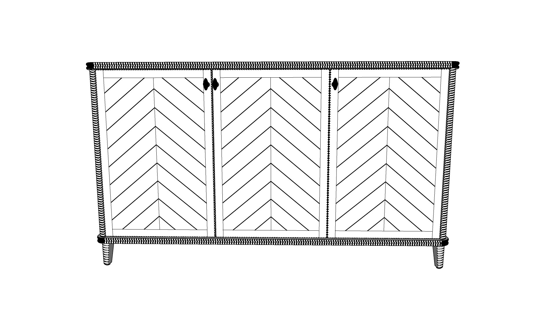 3D Grand Fandangle Sideboard Model - TurboSquid 2190754